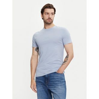 Guess T-Shirt M2YI72 I3Z14 Himmelblau Slim Fit