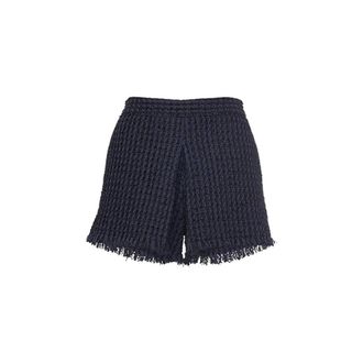 Dsquared2 Femme, Shorts, Bleu, Taille: 36 FR Mini-jupe Pied-de-poule