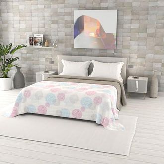 Italian Bed Linen Gedruckt Sommer steppdecke Fantasy, Polyester Füllung, Molecole, 260x270cm