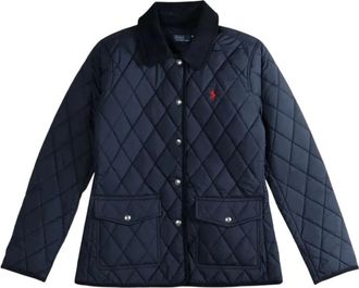 Ralph Lauren Femme, Vestes, Bleu, Taille: 40 FR Poly Woven Coat