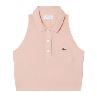 Lacoste L.12.D &Auml;rmelloses Stretch-Polohemd - - Tops - Damen - Rosa - 2XS