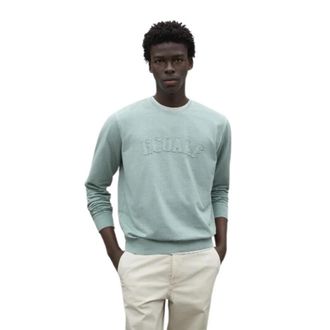 Ecoalf Baumwoll-Sweatshirt mit Frontprint - - Sweatshirts & Hoodies - Herren - Gr&uuml;n - XL