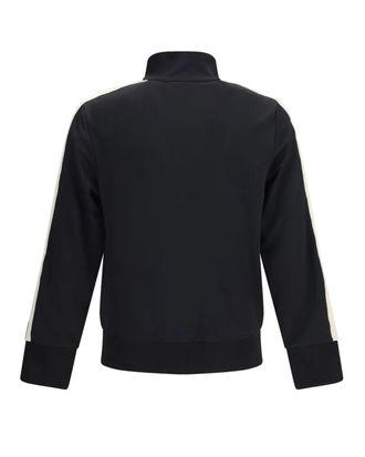 Palm Angels Mens Sweatshirt Classic Logo Black-Off White Polyester Sweatshirts Black/off Sweater