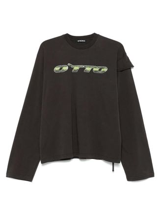 Ottolinger t-shirt à logo imprimé - Marron