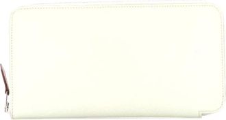 Herm&egrave;s Azap Zip Around Wallet Silkin Epsom Long small wallets - Gr&uuml;n