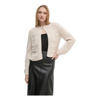 Oui Damen, Strickwaren, Beige, LGr&ouml;&szlig;e