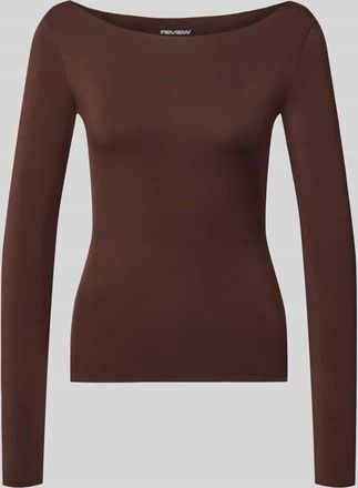 Review Slim Fit Langarmshirt U-Boot-Ausschnitt