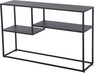 Generic Flurtisch, Konsolentische, Metallkonsolentisch für den Eingangsbereich, schmaler Verandatisch mit Lagerregal, Nachttisch für das Arbeitszimmer des Flo