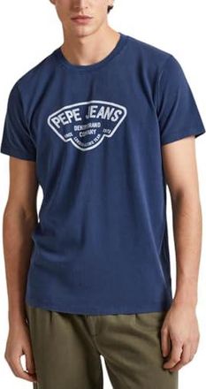 Pepe Jeans London T-shirt Cherry Homme, Bleu (Dulwich Blue), L