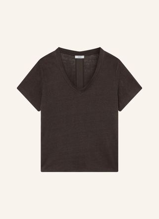Reiss Reiss T-Shirt Lola Aus Leinen braun