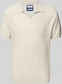 Colours & Sons Regular Fit Poloshirt mit V-Ausschnitt