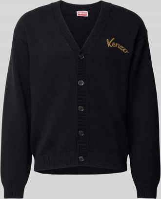 Kenzo Strickjacke aus Leinen-Baumwoll-Mix