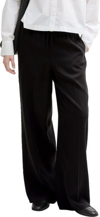 Tom Tailor Damen 1045994 Wide Leg Hose, 14482 - Deep Black, XXL EU