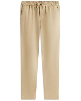 Tommy Hilfiger Leinenhose Harlem mit Dehnbund, Regular Tapered Fit in