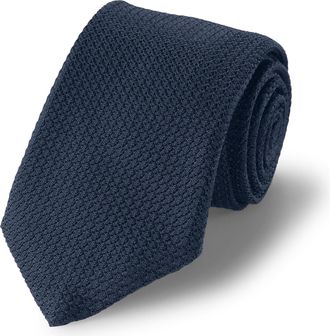 CHARLES TYRWHITT Italienische aus Grenadine-Seide - Petrolblau