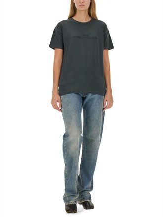 Maison Margiela Logo Cotton T-Shirt - Black
