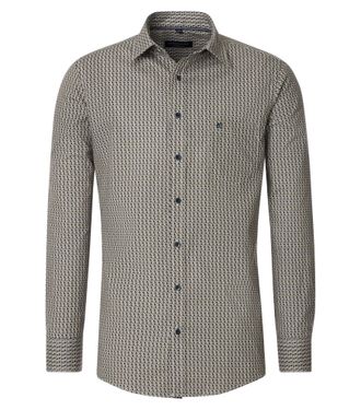 Casamoda Casa Moda Mens Comfort Fit Shirt Blue Circle Print 3XL