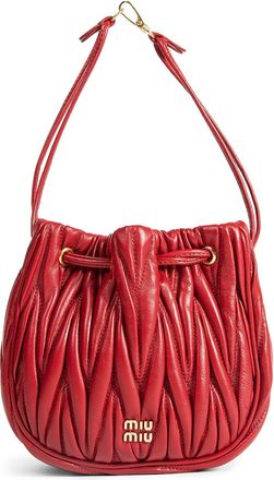 Miu Miu Matelass&eacute; nappa leather pouch