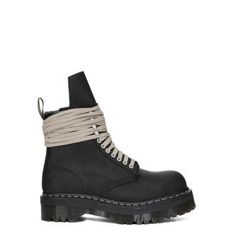 Rick Owens X Dr. Martens Quad Sole Steel-toe Boots