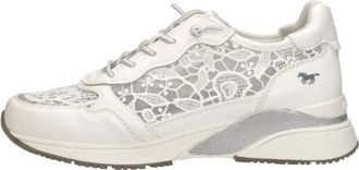 Mustang Femme, Chaussures, Blanc, Taille: 37 EU Lage Baskets