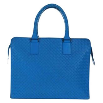 Bottega Veneta Sac &agrave; main vintage Pre-owned - Femme - Pre-owned - Bleu - Taille: ONE Size