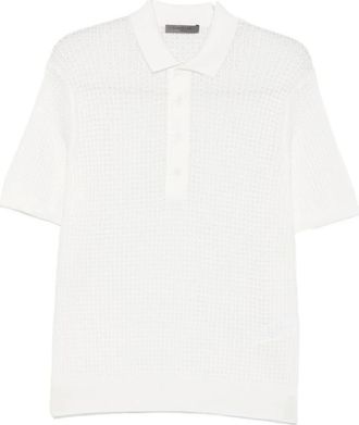 Corneliani Homme, Tops, Blanc, Taille: XL Polo &agrave; Manches Courtes