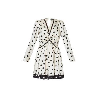 Liu Jo Crepe Polka-Dot Kleid - - Dresses - Damen - Wei&szlig; - 2XL