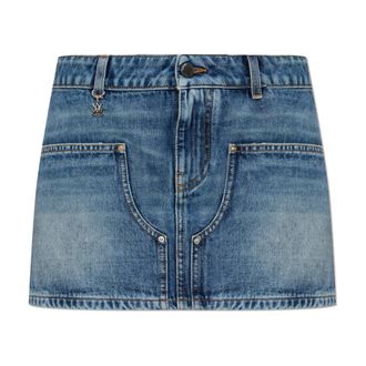 Amiri Denim Carpenter Minirock - - Skirts - Damen - Blau - W26
