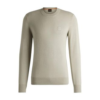 HUGO BOSS Rundhals-Strickpullover - - Knitwear - Herren - Beige - 3XL