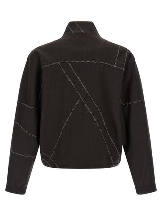 Kiko Kostadinov Mens Brown Virgin Wool Full-Length Jacket Clothing