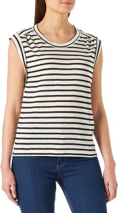 Part Two Part Two Damen Petrypw Ts Relaxed Fit T-Shirt, Schwarze Streifen, XS