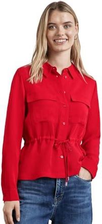 Street One A345127 Chemisier avec Cordon de Serrage, Rouge Automne, 40 Femmes