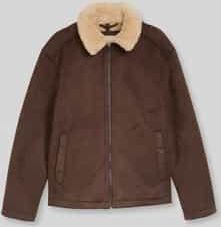 Tom Tailor Denim Kunstlederjacke mit Teddykragen