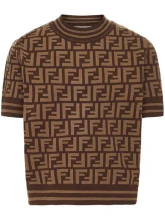 Fendi Girls Kids Sweater Zucca Viscose Tops Top