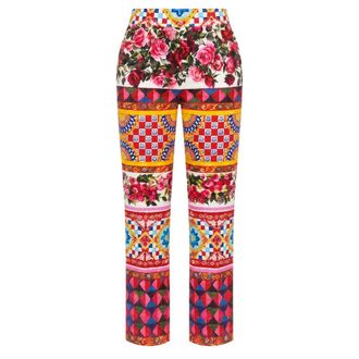 Dolce & Gabbana Slim-fit Hosen - - Trousers - Damen - Mehrfarbig - 2XS