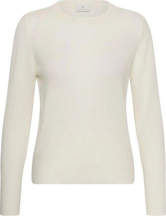 Kaffe Maille &agrave; col rond - Femme - Pulls - Blanc - Taille: 44 FR