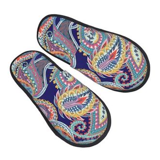 Generic Pantoufle Maison Ornement De Fleur Chaussons Maison Antid&eacute;rapantes Hiver Chaussures Chaudes Portative Chaudes Pantoufles Pour Maison Salon H&ocirc;tels L