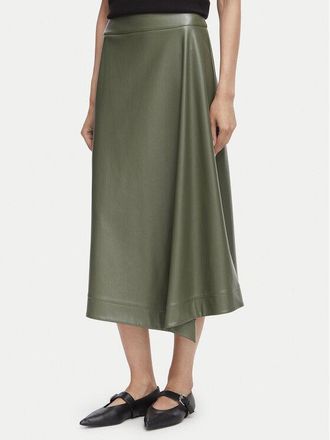 HUGO BOSS Rock aus Kunstleder Ventara1 50564756 Gr&uuml;n A-Line Fit