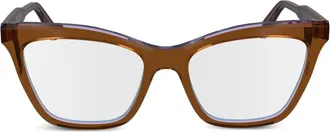 Calvin Klein lunettes de vue à monture papillon - Marron