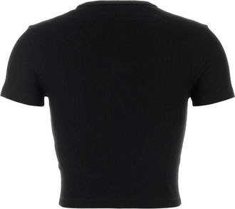 Fendi Stretch Cotton T-Shirt - Black