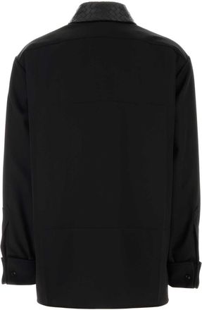 Bottega Veneta Black Exterior: Wool Camicie Shirt