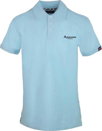 Aquascutum Poloshirt f&uuml;r Herren, Logo (Blauer Himmel)