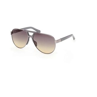 Guess Homme, Accessoires, Gris, Taille: 63 MM Aviator Lunettes de soleil
