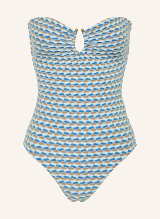 Seafolly Bandeau-Badeanzug Mala blau