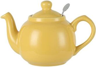 London Pottery Th&eacute;i&egrave;re rustique avec infuseur, en c&eacute;ramique, jaune, 2 tasses (600 ml) [produit import&eacute; parall&egrave;le]