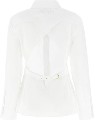 Jacquemus Stretch Cotton Poplin Shirt - White