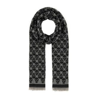 Alexander McQueen Bestickter Wollmischung Foulard Schal - - Accessories - Herren - Mehrfarbig - ONE SIZE