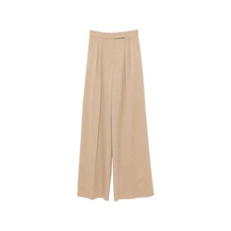 Max Mara Femme, Pantalons, Beige, Taille: 38 FR Wide Pantalons