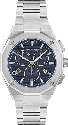 Ferragamo Uhren - Quarz-Chronographenuhr Versilia Chrono - Gr. unisize - in Silber - f&uuml;r Damen