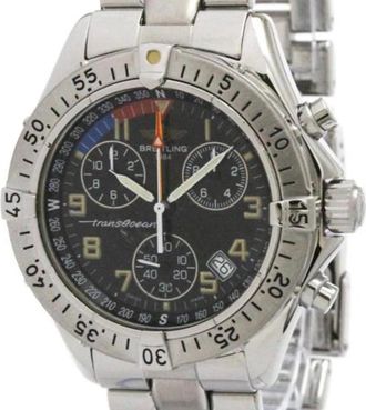 Breitling Pre-owned Transocean A53040.1 Armbanduhr - - Pre-owned - Herren - Schwarzk - ONE SIZE